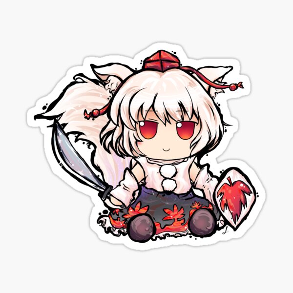 "Momiji Fumo Fumo" Sticker for Sale by LisLisetteDraws | Redbubble