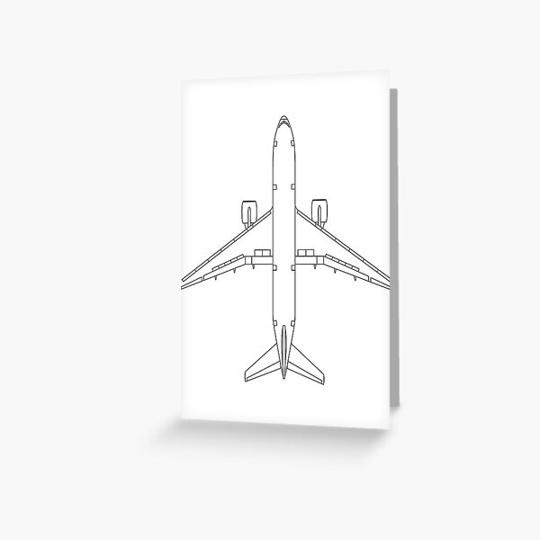 "Boeing 777 Top View" Greeting Card for Sale by Avinez | Redbubble