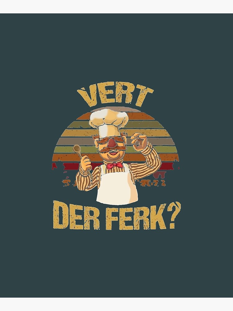The Muppet Vert Der Ferk Swedish Chef Kitchen Apron sold by Cudgel Nady ...