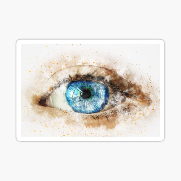 "Watercolor eye" Sticker by Xefa10 | Redbubble