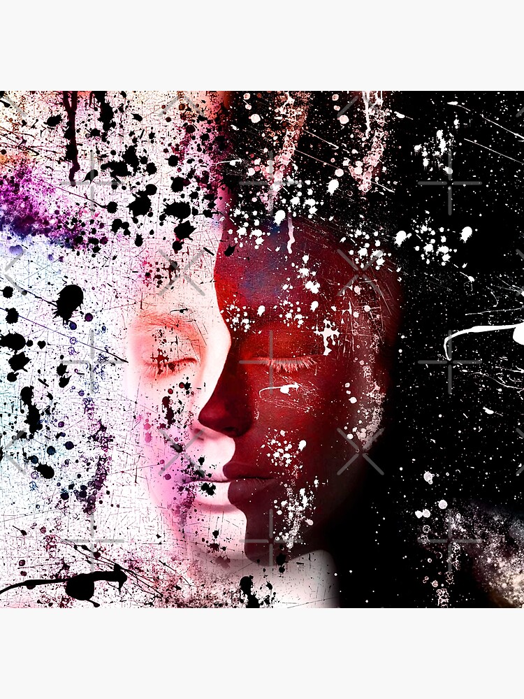 "2 FACE " Poster for Sale by johnnyssandart | Redbubble