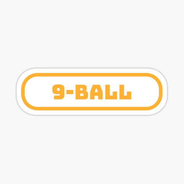 "9-Ball Gamer" Sticker for Sale by WarriorFresh | Redbubble