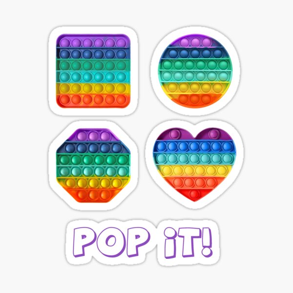 "Pop It!" Sticker by mateuszuge | Redbubble