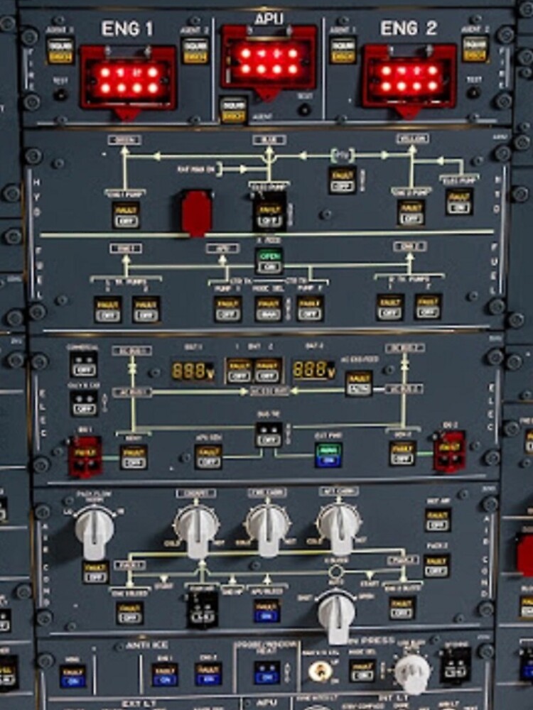 "Airbus A320 Overhead Panel" iPhone Case for Sale by Ljubomir Cvijovic ...