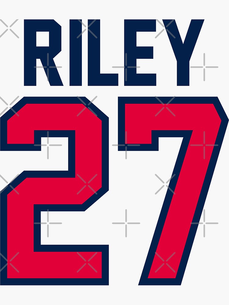 "austin riley jersey number" Sticker for Sale by madisonsummey | Redbubble