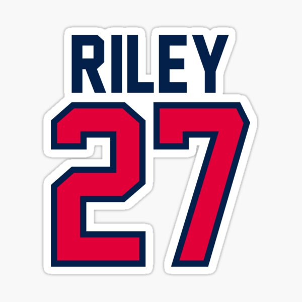"austin riley jersey number" Sticker for Sale by madisonsummey | Redbubble