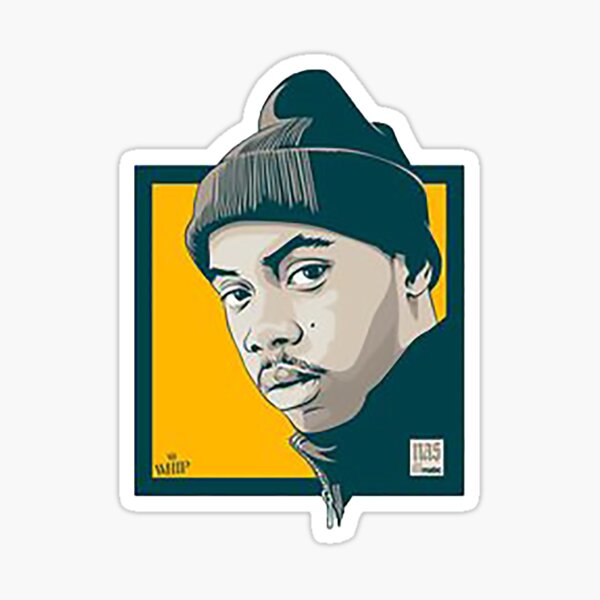 "nas 90s rapper nas" Sticker for Sale by Ancreative | Redbubble