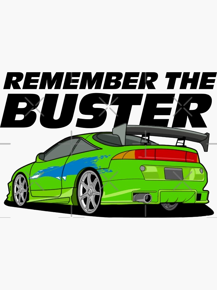 "Remember The Buster Eclipse GSX" Sticker for Sale by NerdCulture ...