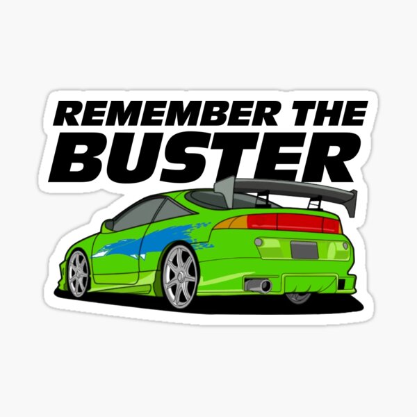 "Remember The Buster Eclipse GSX" Sticker for Sale by NerdCulture ...