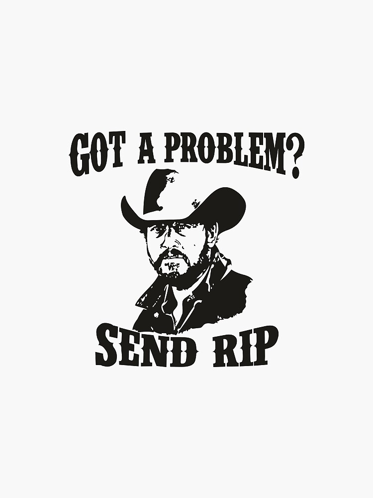 "Yellowston Send Rip Sticker" Sticker by TrickleArts | Redbubble