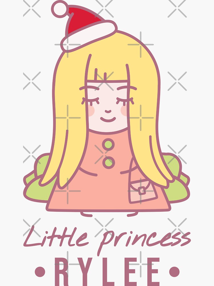 "Little princess Rylee | Merry Christmas | Happy New Year" Sticker for ...