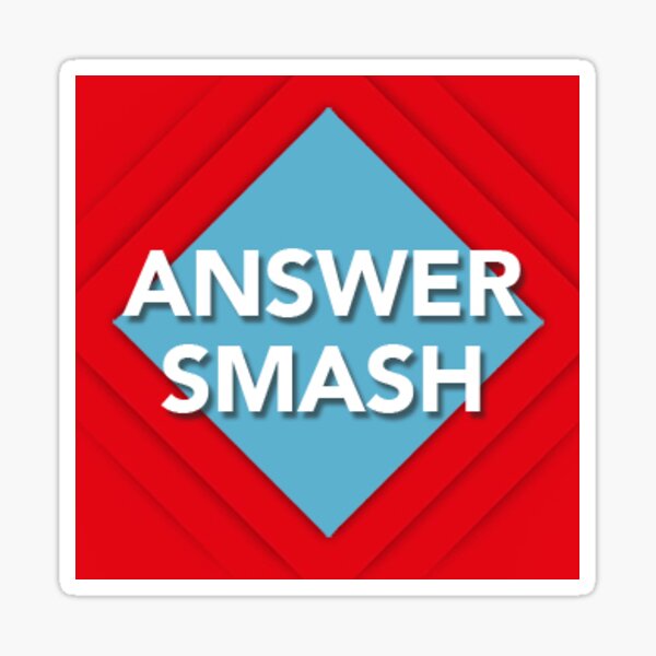 "Richard Osman's House of Games Answer Smash" Sticker for Sale by ...