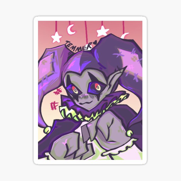 "{DELTARUNE} Jevil Art Print" Sticker for Sale by TheTemmerSpace ...