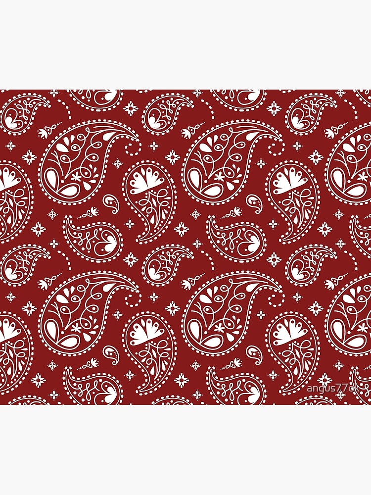 "Paisley Crip Bandana Design - Snoop Dogg - Red" Poster for Sale by ...