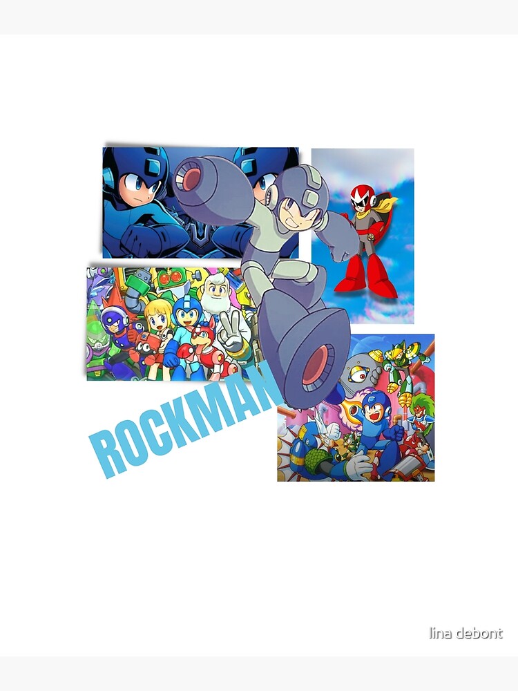 "Rockman cartoon character" Poster for Sale by ronyKH | Redbubble