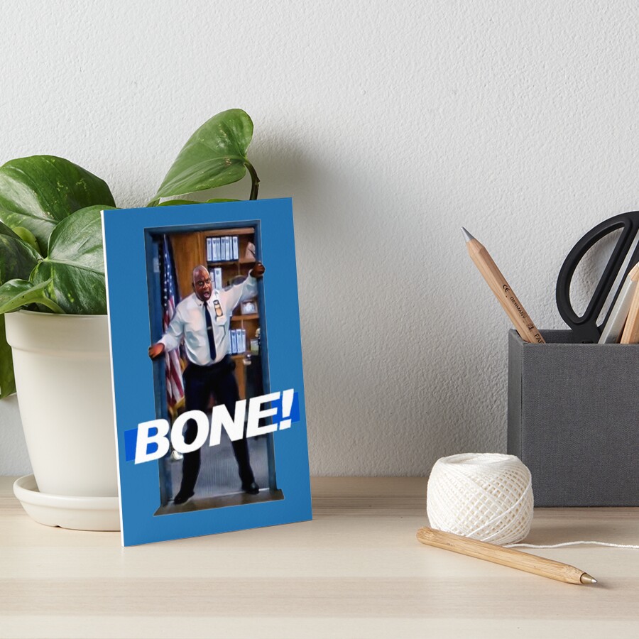 "BONE! Captain Holt - Brooklyn Nine Nine" Art Board Print for Sale by ...