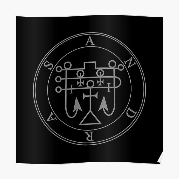 " Andras - Goetia (grey)" Poster for Sale by Shadow-Kingdom | Redbubble