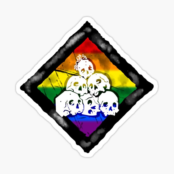 "No One Escapes "PRIDE" DBD pride perks - Gay/Rainbow" Sticker for Sale ...