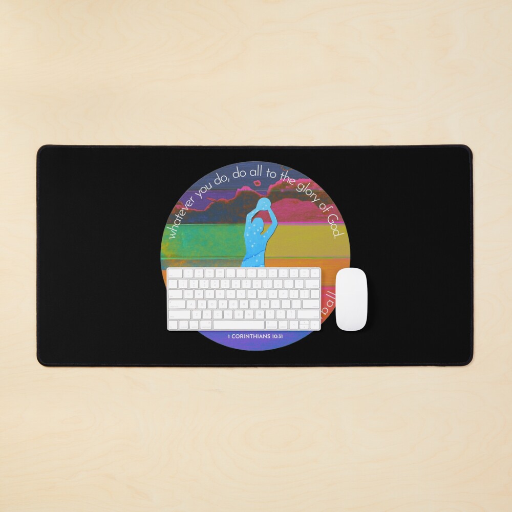 "Netball Bible Verse Silhouette Retro Vintage Watercolour Backdrop ...