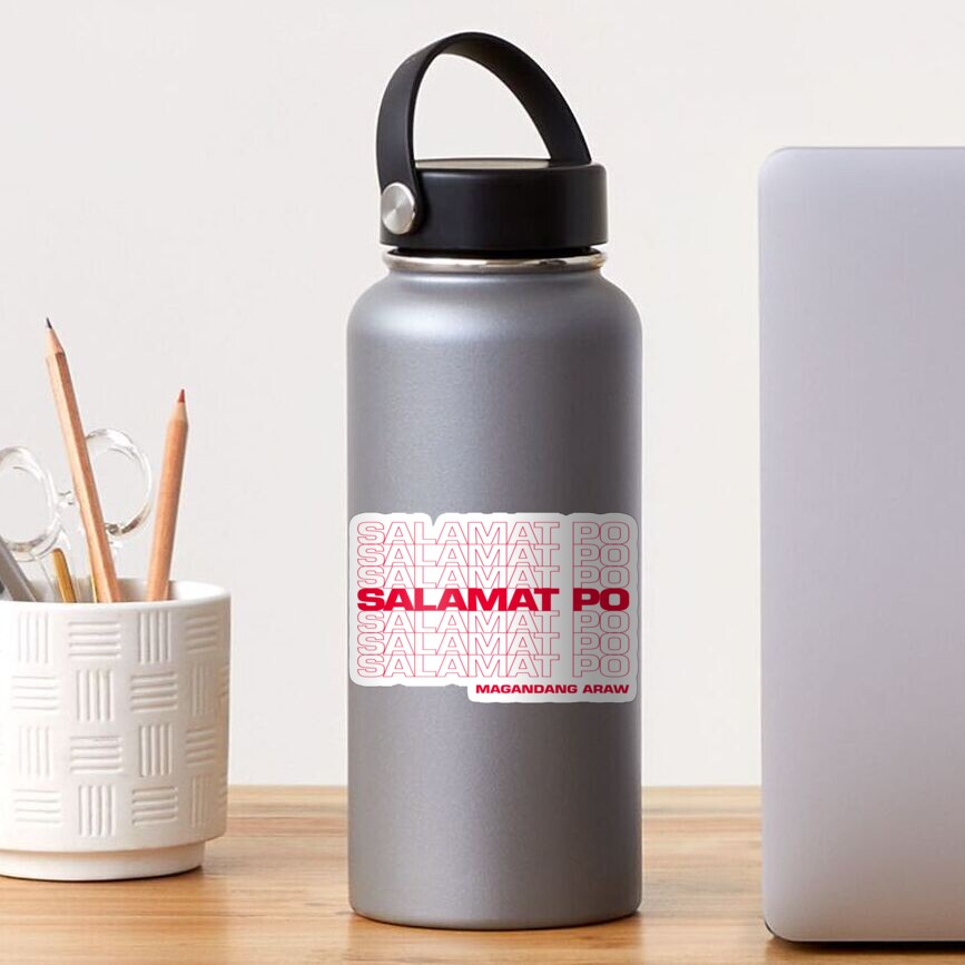 "Salamat Po - Filipino Tagalog Thank You " Sticker for Sale by ...