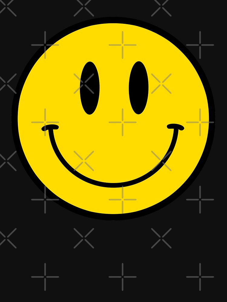 "Classic Smiley Face ® Acid House Rave Techno" T-shirt for Sale by ...