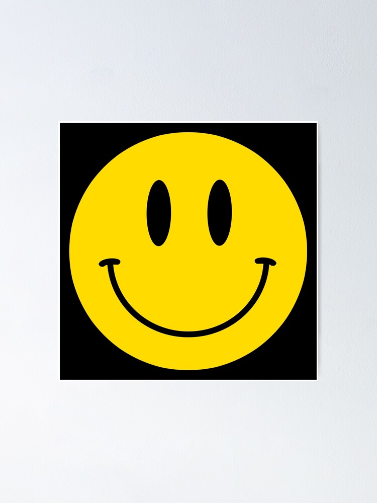 "Classic Smiley Face ® Acid House Rave Techno" Poster by coolghostclub ...