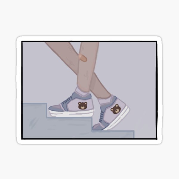"Aesthetic photo shoes" Sticker for Sale by JujubaDraw | Redbubble