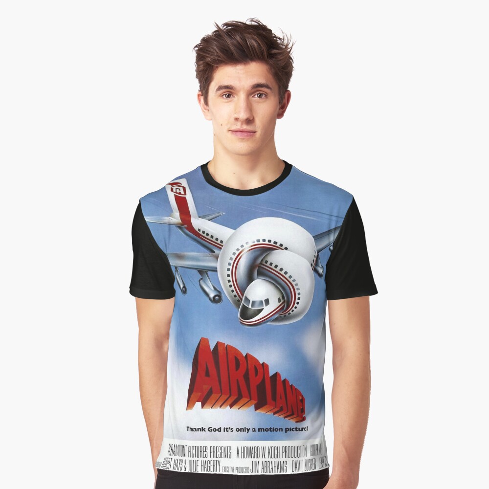 "This Airplane! Picked the Wrong Week to Stop Sniffing Glue" T-shirt ...