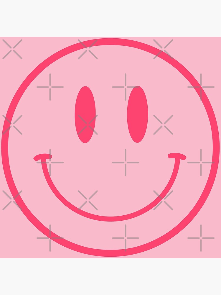"Pink Classic Smiley Face ® Acid House Rave Techno" Poster for Sale by ...