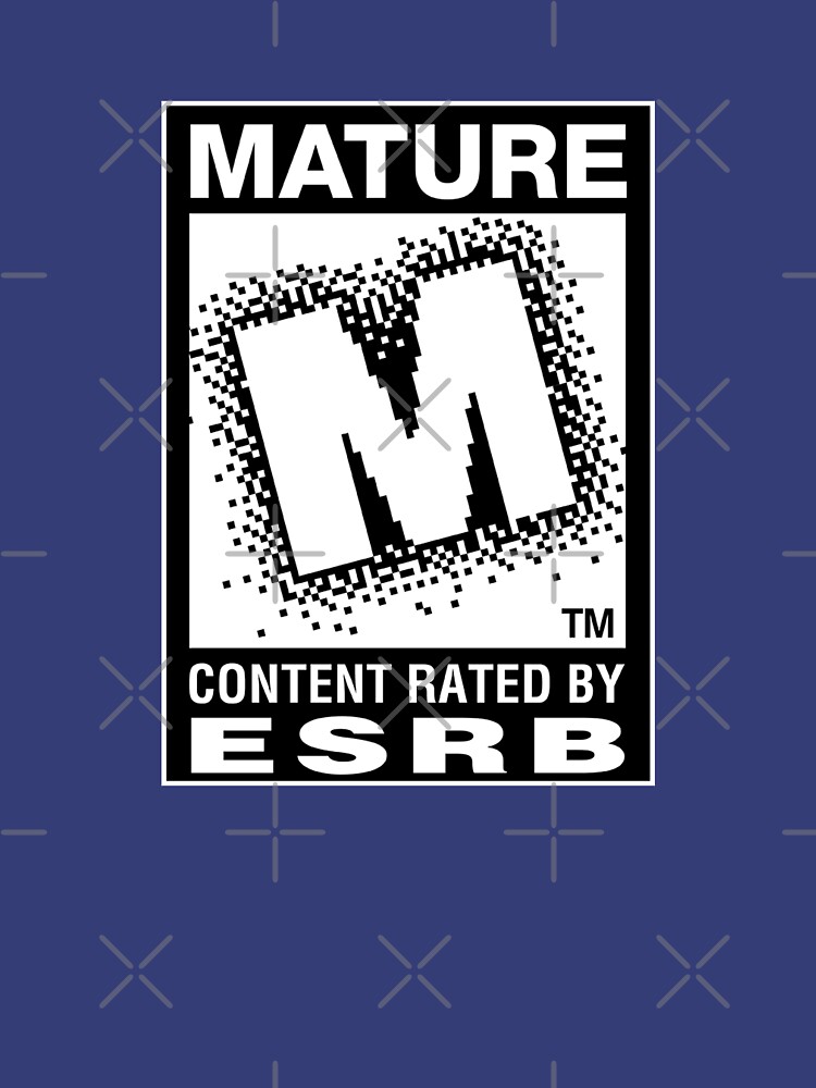 "ESRB Mature Rating Logo" T-shirt for Sale by RubenCRM | Redbubble ...