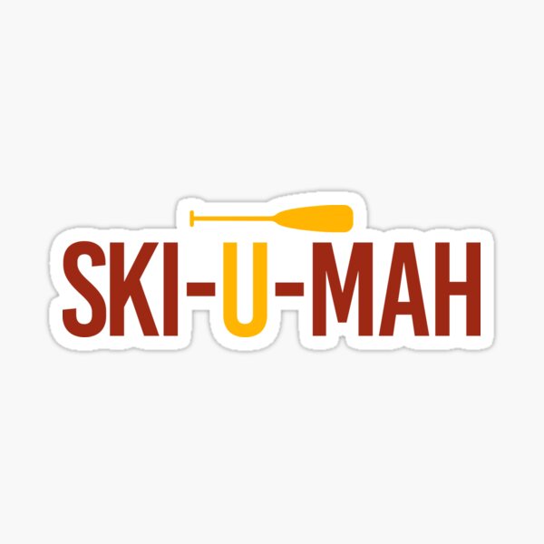"University of Minnesota Ski-U-Mah" Sticker by carpcake | Redbubble