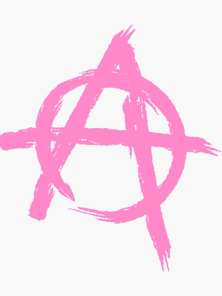 "Pink Anarchy " Sticker for Sale by DylanHodgson | Redbubble