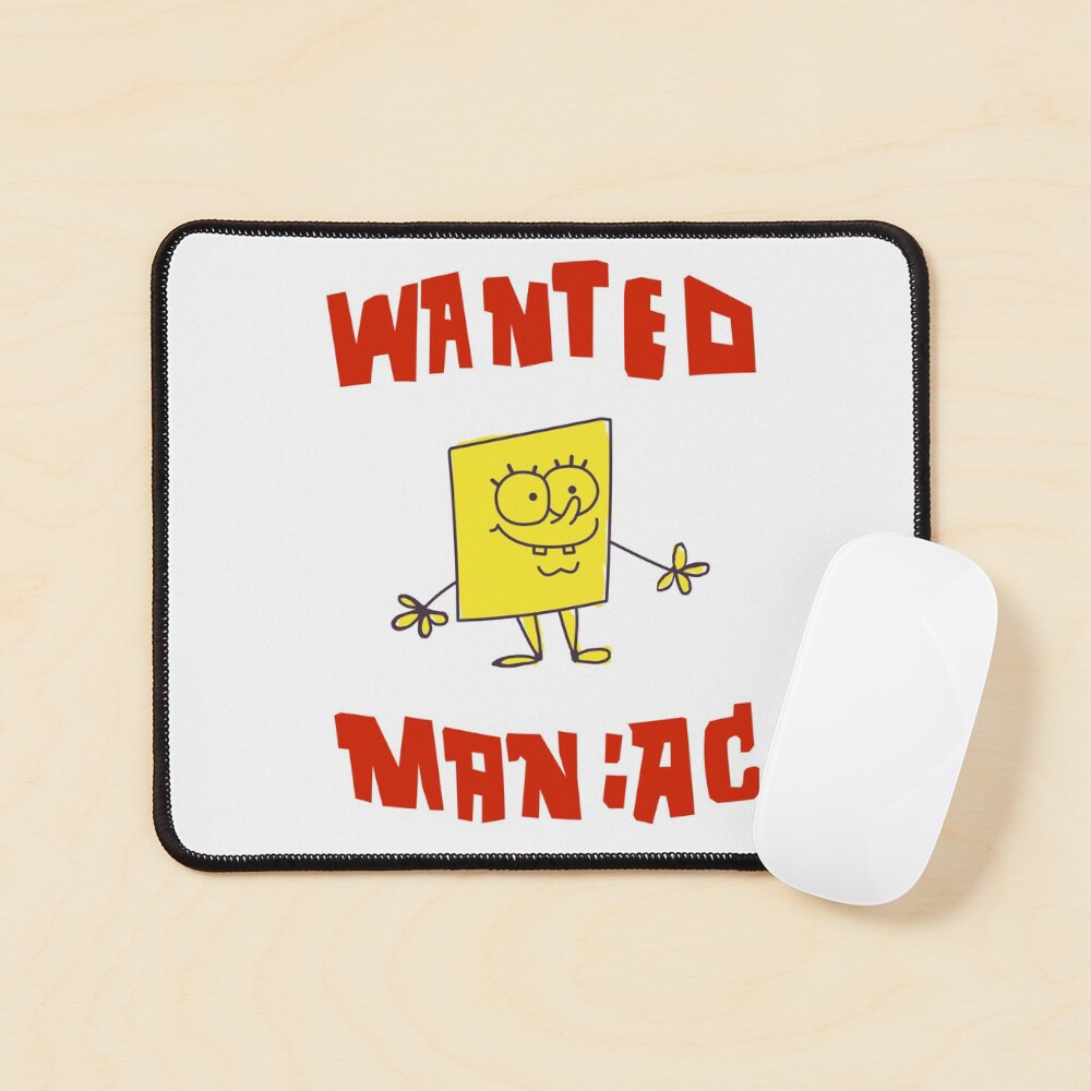 "SpongeBob SquarePants Classic - Wanted Maniac" Art Print for Sale by ...