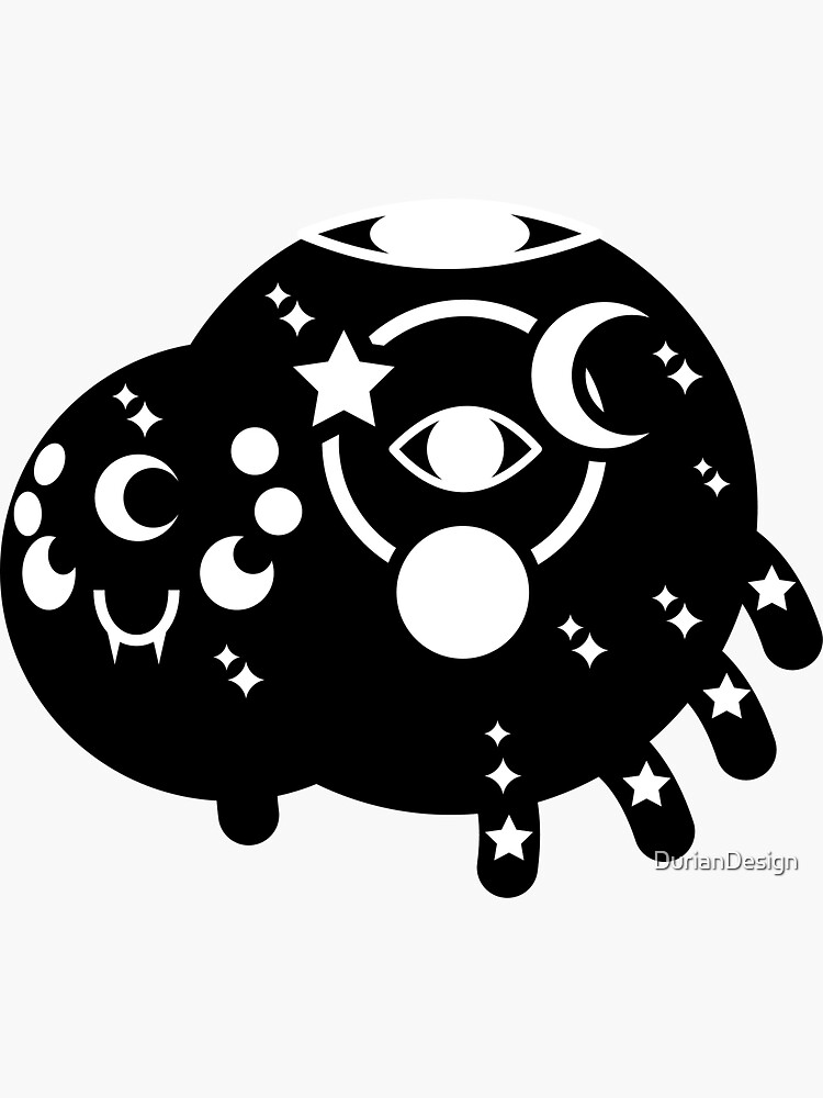 "Cute Goth Occult Spider" Sticker for Sale by DurianDesign | Redbubble