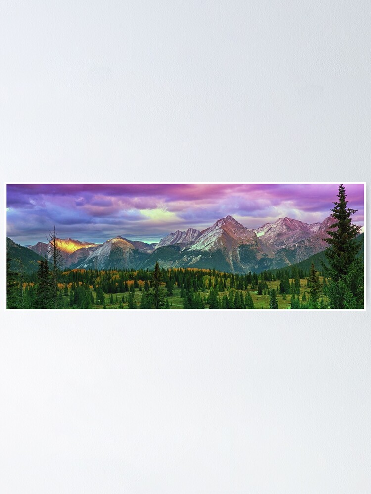 "Molas Pass Sunset Panorama" Poster by briankphoto | Redbubble