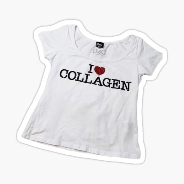 "i heart collagen" Sticker for Sale by lux-lisbon | Redbubble