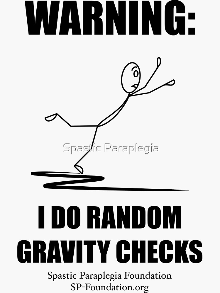 "Random Gravity Checks 1" Sticker for Sale by SpasticWorld | Redbubble