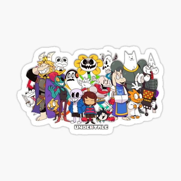 "Undertale Characters " Sticker for Sale by hidraone | Redbubble