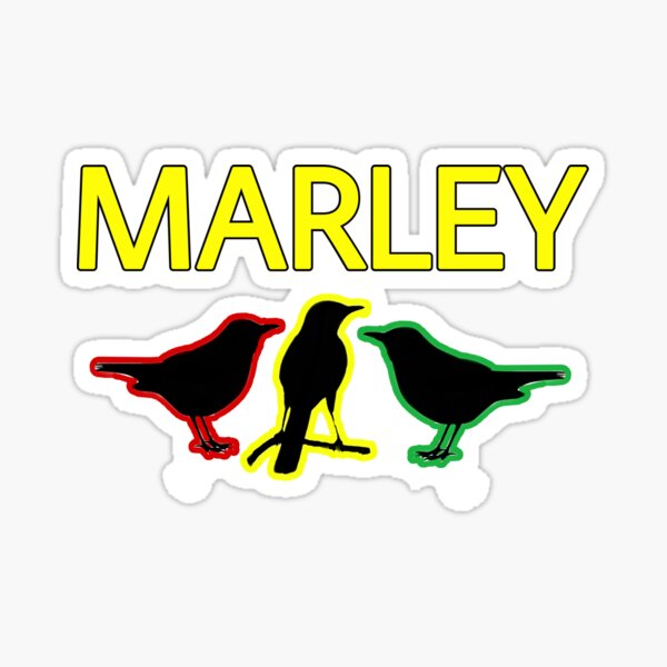 "Marley Dont Worry About A Thing Bob " Sticker for Sale by Mercees ...