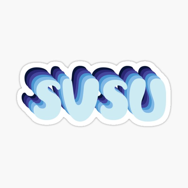 "SVSU Blue Retro Inspired" Sticker by renae3lizabeth | Redbubble