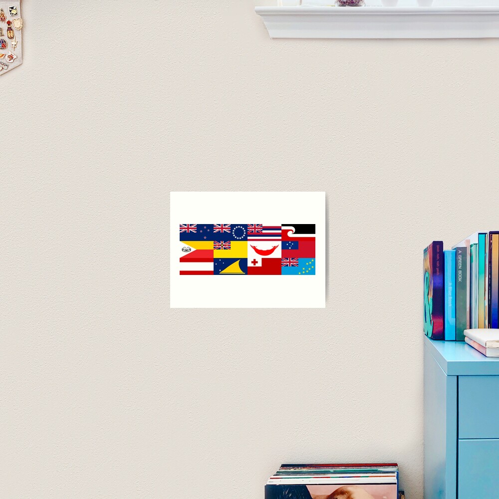 "Flags of Polynesia - Pasifika Pacific Islands" Art Print for Sale by ...