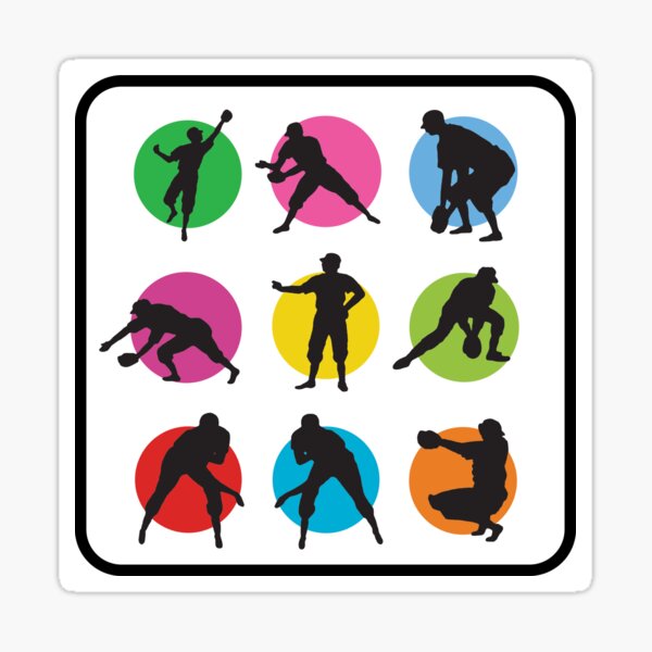 field-positions-baseball-player-icons-sticker-for-sale-by