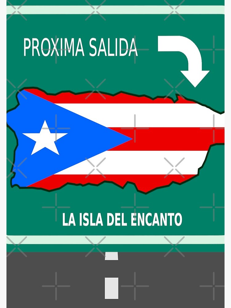 Cuaderno de espiral «Señal de tráfico de Puerto Rico. Proxima Salida a ...
