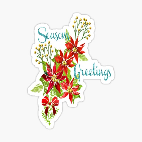 "Season Greetings" Sticker by aldona | Redbubble