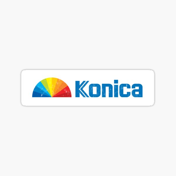 "Old Retro Vintage Konica Logo" Sticker for Sale by neilcooperphoto ...
