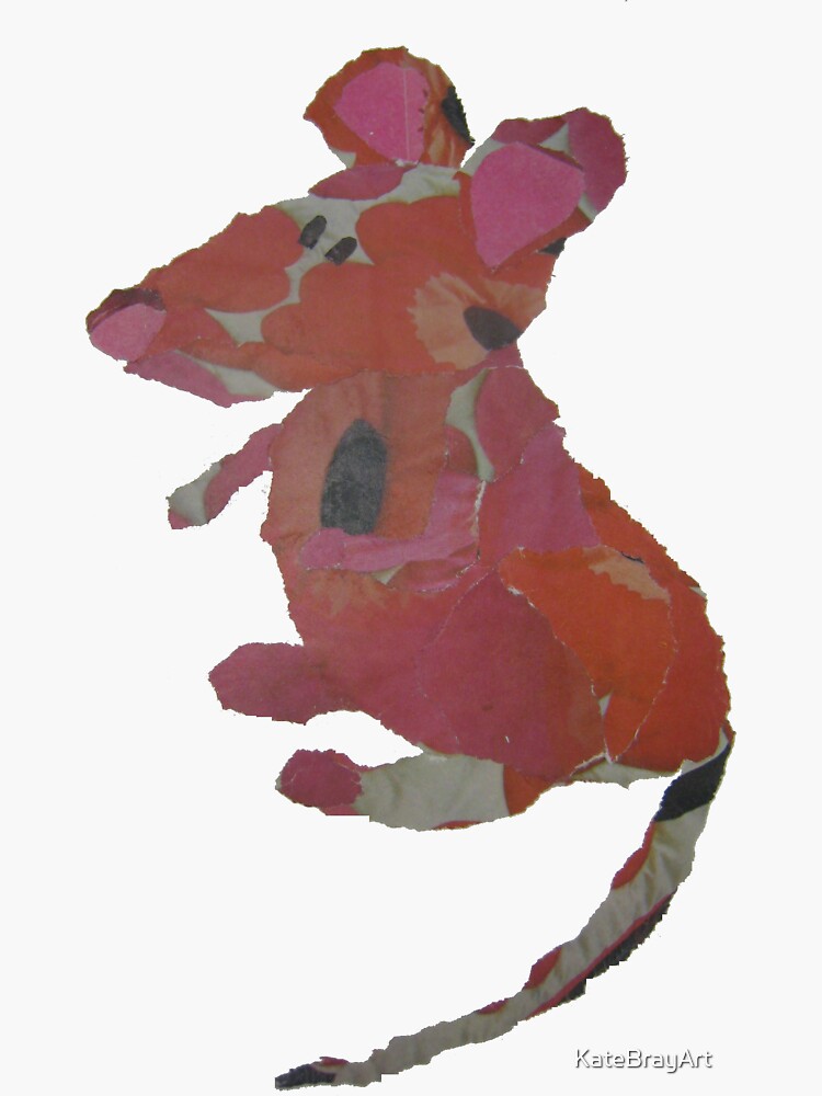 "Milly Mouse" Sticker by KateBrayArt | Redbubble