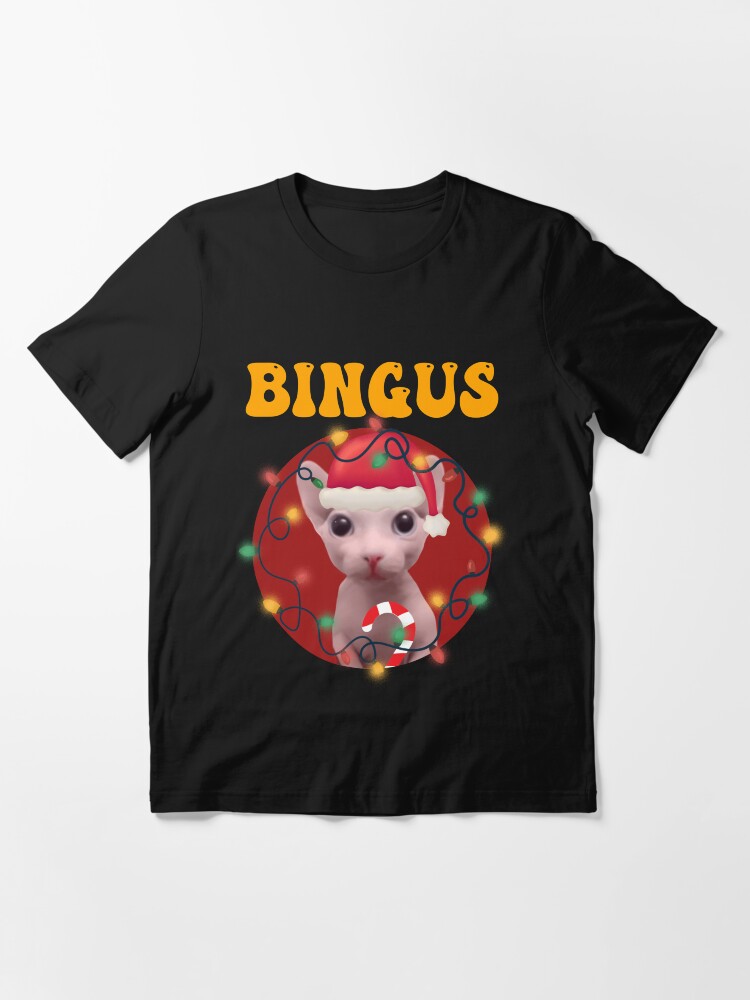"Funny Bingus Christmas - Cat Christmas Lights - Bingus Meme" T-shirt ...