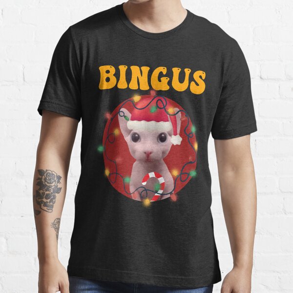 "Funny Bingus Christmas - Cat Christmas Lights - Bingus Meme" T-shirt ...