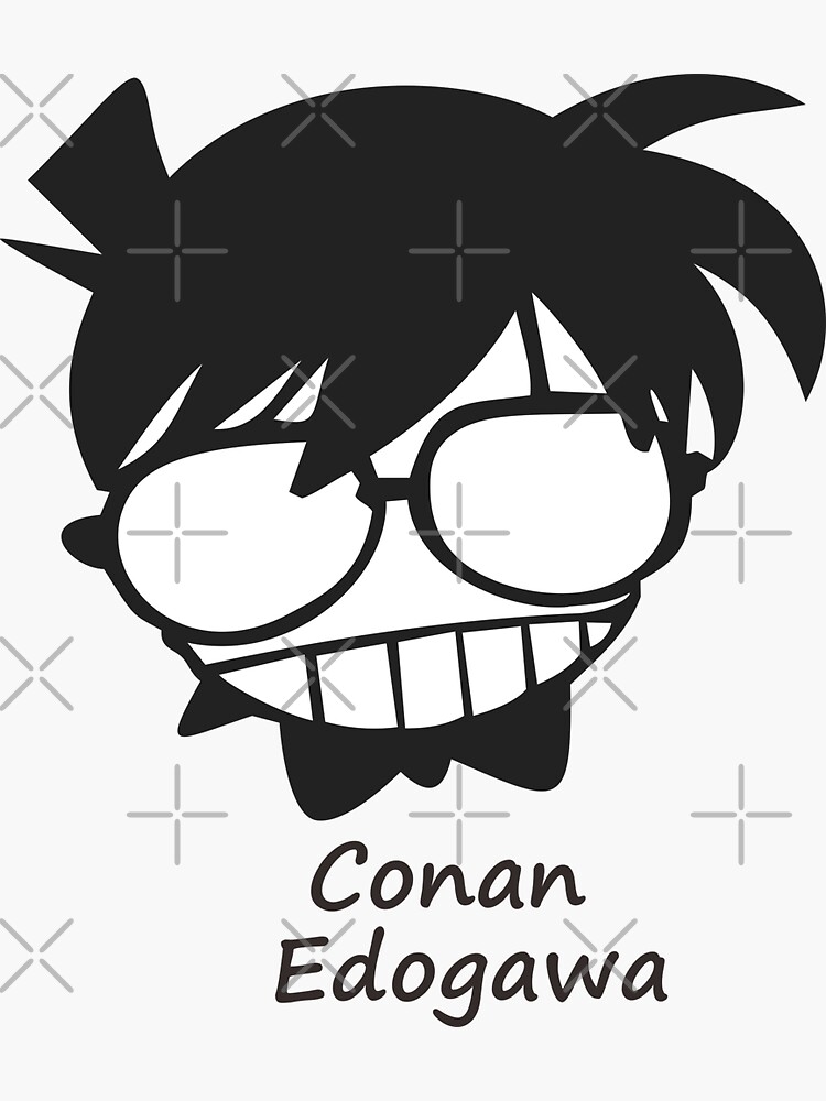 "Conan Edogawa Doodle" Sticker for Sale by HeriIye | Redbubble