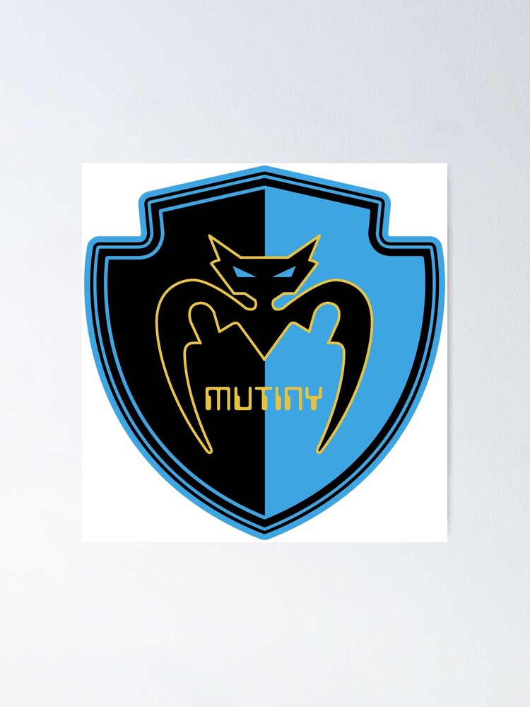 "Defunct Tampa Bay Mutiny MLS Team Bat-On-A-Shield Logo" Poster by ...